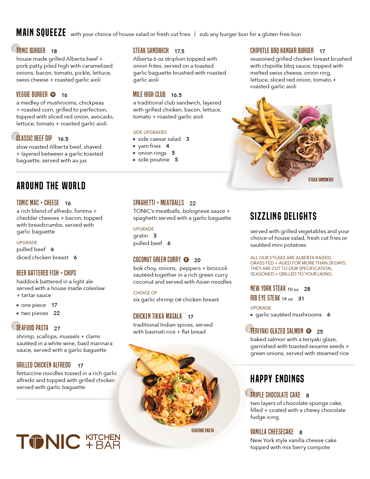 Tonic Kitchen+Bar | Experience Tonic Kitchen+Bar! Calgary Airport's Hot ...